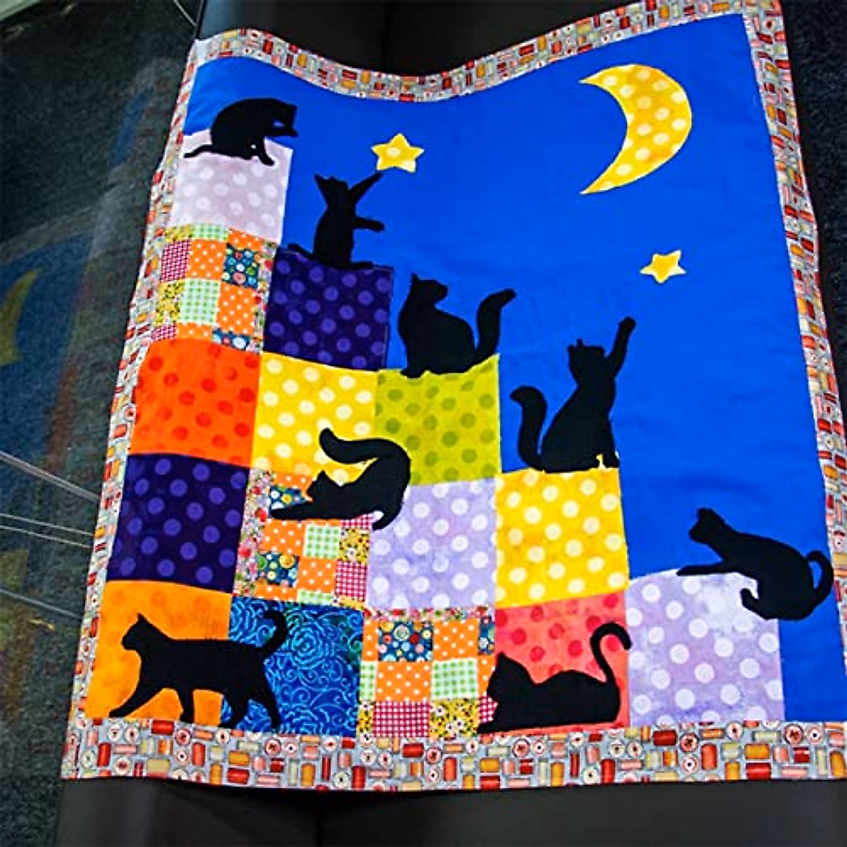 Cute Cat Pattern Sewing Template for Creating Chic Quilt Designs Clear Cat Shape Acrylic Quilting Templates Ruler Reusable DIY Quilting Supplies Sewing Accessories (B Middle)