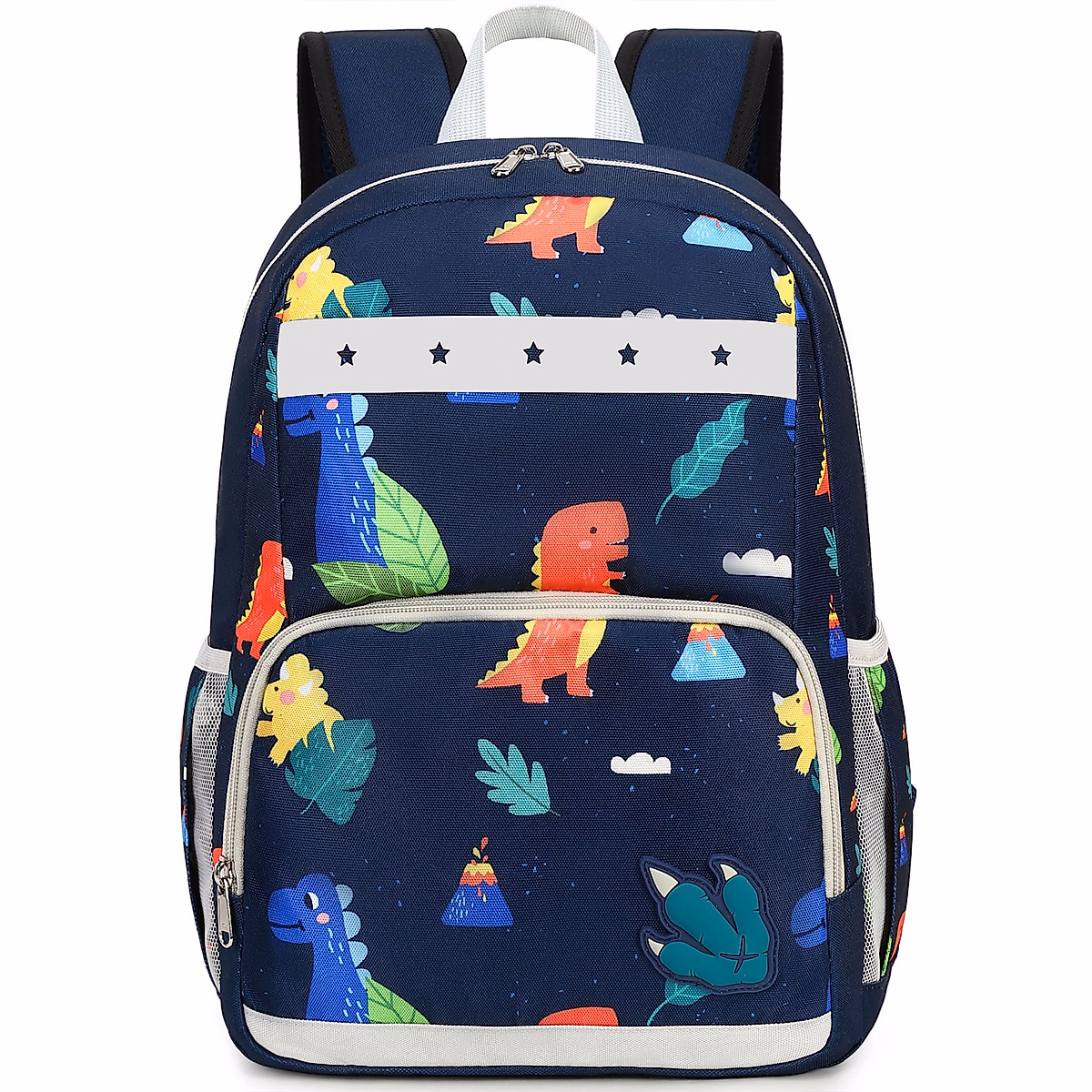 LOIDOU Kids Backpack Boys Kindergarten Preschool Backpacks Toddler School Bag Bookbag 16 Inch Dinosaur Backpacks for Kids 5+
