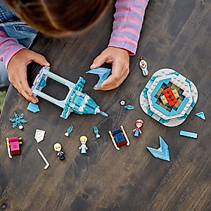 LEGO Disney Frozen Anna and Elsa’s Magical Carousel 43218 Ice Palace Building Toy Set with Disney Princess Elsa, Anna and Olaf, Great Birthday Gift for 6 Year Olds