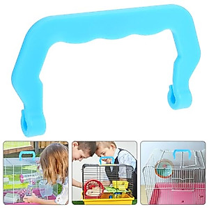 POPETPOP 10pcs Cage Handle Replacement Tray for Dog Crate Chinchilla Cage Bird Cage Accessories Bird Accessories for Cages Animal Crate Cage Lifting Handle Travel Heavy Plastic