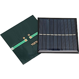 Bettomshin 5Pcs 5V 0.7W Mini Solar Panels Cells, Polycrystalline Solar Cells Micro Solar Panel Module for Light Electric Toys Solar Battery Charger DIY Solar Syatem Kits (2.76" x 2.76"/70mm x 70mm)