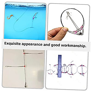 Sosoport Rotary Tool 50 Pcs Wire baits Rotating Stand Outdoor Accessories Outdoor Lines Leader Wires Leading Lines Professional Lines Leader Line 7c Fishing Bait