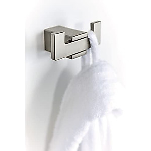 Moen Kyvos Brushed Nickel Double Modern Robe Hook, BP3703BN Small