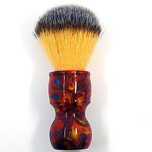 CSB Red Resin Handle Synthetic Fibre Shaving Brush Vegan Beard Shaving Tools