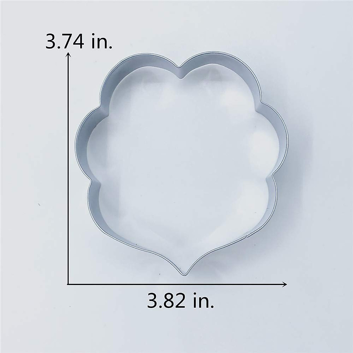 LILIAO Plaque Cookie Cutter Frame Sandwich Fondant Biscuit Cutter - 3.8 x 3.7 inches - Stainless Steel - by Janka