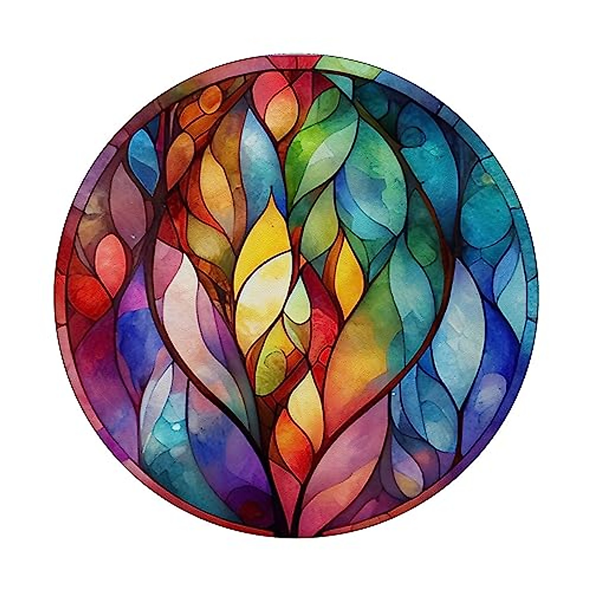 beautiful Watercolor stained glass PopSockets Standard PopGrip
