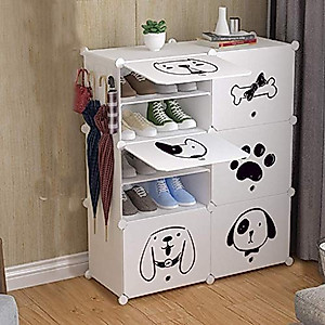 JAHH Plastic Shoe Rack, Multi-layer Space-saving Home Simple Multifunctional Simple Shoe Cabinet