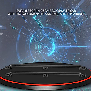 Dilwe RC Car Body Shell Handrail,Metal RC Body Shell Left/Right Handrail Upgrade Replacement Accessory for 1/10 Scale RC Crawler Car(135cm) Car model accessory