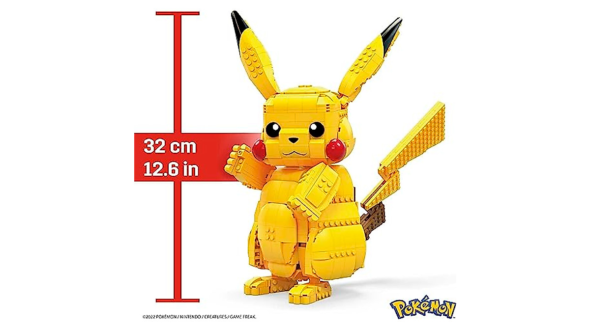 Build Jumbo Pikachu Action Figure - 806 Piece Set