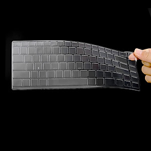 UUONDO Keyboard Cover Skin for 2023 Dell Alienware x14 R2, 2022 Dell Alienware x14 R1 Gaming Laptop 14 inch, Alienware x14 Gaming Laptop Protector Accessories-TPU