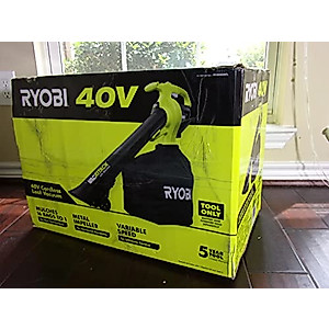 RYOBI 40-Volt Lithium-Ion Cordless Battery Leaf Vacuum/Mulcher (Tool Only)