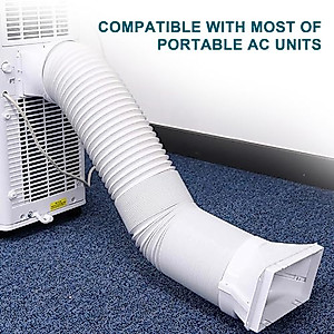 5.9 Inch Portable Air Conditioner Hose - Portable AC Hose with 79" Length Anti-Clockwise Thread, Universal AC Exhaust Hose Air Conditioner Parts Accessories