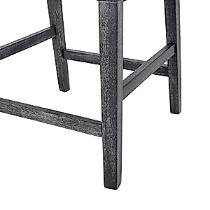 Christopher Knight Home Armga Upholstered 26 inch Counter Stool - Charcoal/Gray