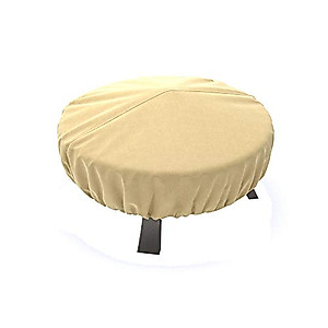 Dura Covers LRFP5515 Fire Pit Cover, Tan and Brown