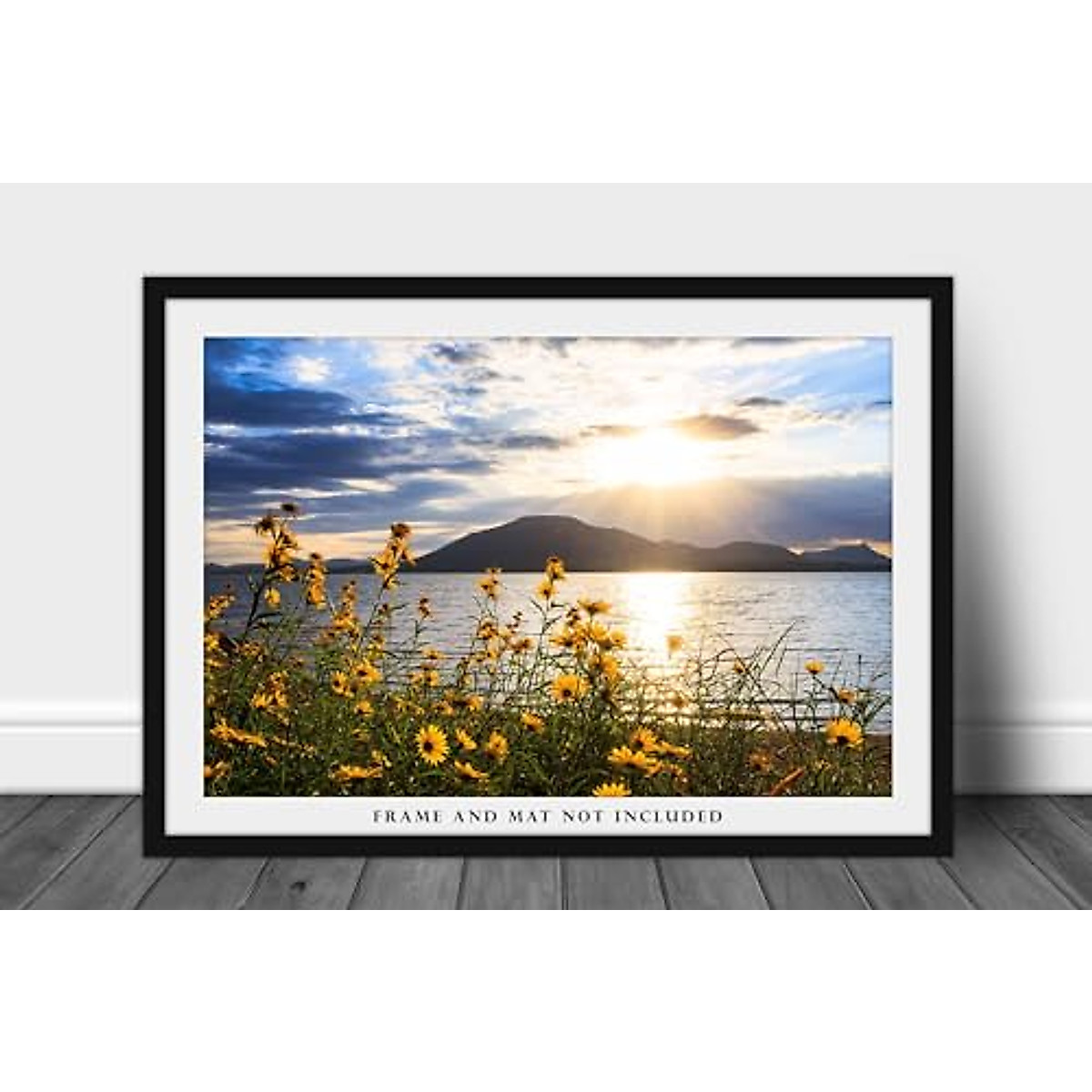 Wichita Mountains Photography Print (Not Framed) Picture of Mount Scott and Lake Lawtonka on Autumn Evening in Oklahoma Landscape Wall Art Nature Decor (40" x 60")