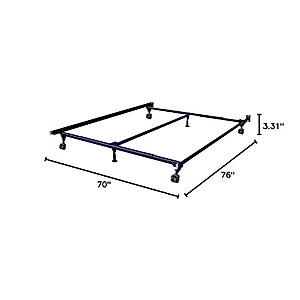 Mantua Insta-Lock Adjustable 6-Leg Bedframe with Nylon Rollers - Twin/Full/Queen/King/Cal. King