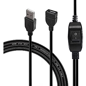 Vrllinking USB Splitter Cable,Printer Sharing Switch Cable, USB Splitter 2 Male 1 Female for Printer, Scanner, Speaker, Keyboard, Mouse Etc, with Printer Cable (5ft/1.5m)