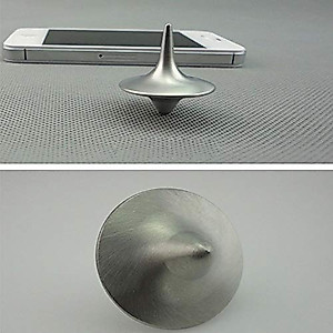 Metal Spinning Top Perfect Balance Desktop Gyro EDC Toy Zinc Alloy Silver Toy Gift