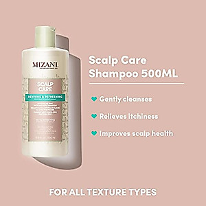 Mizani Scalp Care Dandruff Shampoo | Pyrithione Zinc | Cleanses Hair & Scalp | For Curly Hair | 16.9 Fl Oz