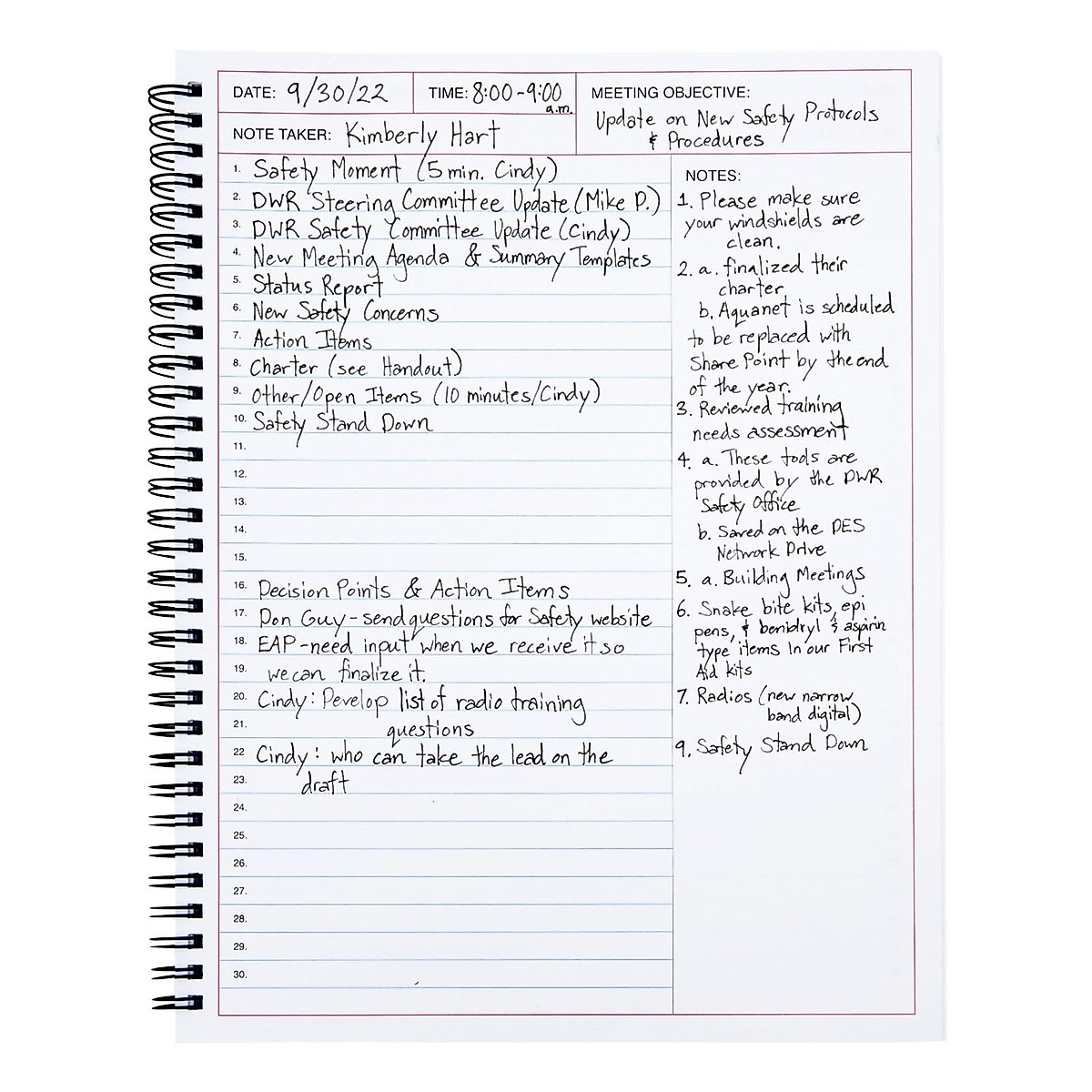 Juvale 2 Pack Meeting Notebooks for Work Organization, Office and Daily Notes, 80 Sheets, Spiral Bound Planner (8.5 x 11 In)