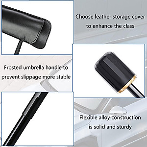 IHOTDER Cool Windshield Sun Shade Umbrella - New Titanium Silver Reflector Blocks 99% of UV Through Automotive Glass - Summer Car Essential Windshield Cover with Opening Design, 55.12*30.7*0.3inch