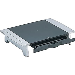 Fellowes 8031101 Monitor Riser,Adjustable,19-7/8-Inch x14-1/16-Inch x4-Inch -6-1/2-Inch ,BK/SR
