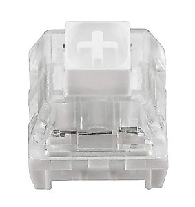 Kailh Box Mechanical Switches for MX Mechanical Gaming Keyboard | 45g Force | Clicky | Plate Mounted | SMD 3 Pin RGB Switches for Backlit Keyboard | (65 PCS, White)