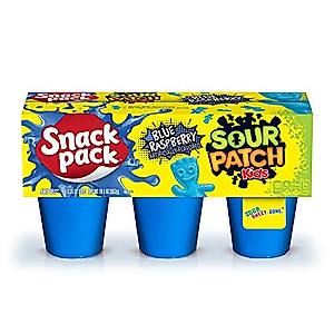 Snack Pack Sour Patch Kids Juicy Gels, Blue Raspberry, 3.25 oz 6 ct, 3.25 oz