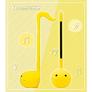Otamatone Classic [English Edition] Yellow Japanese Electronic Musical Instrument Portable Synthesizer from Japan Maywa Denki for Children and Adults Gift