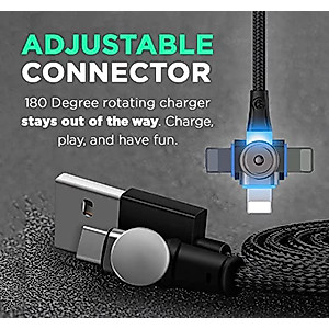 Statik Rotatable Fast Charging ICable Smart Phone Charger Head