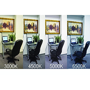 Orilis 2 FT 6500K 36W LED Vapor Tight Lights | Commercial Indoor/Outdoor Hardwired IP65 Waterproof Fixtures | 3600 Lumens | Detachable LED Strips (10-Pack)