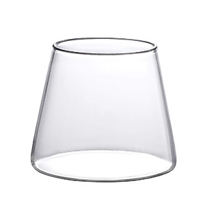 HAOZAIKEJI 9.5OZ Creative Drinking Beverage Glass, Mountain Fuji Shape Tea Coffee Glass Juice Beer Whiskey Drinking Glass Old Fashioned Insulated Glass Water Cup Hot and Cold Beverage Glass