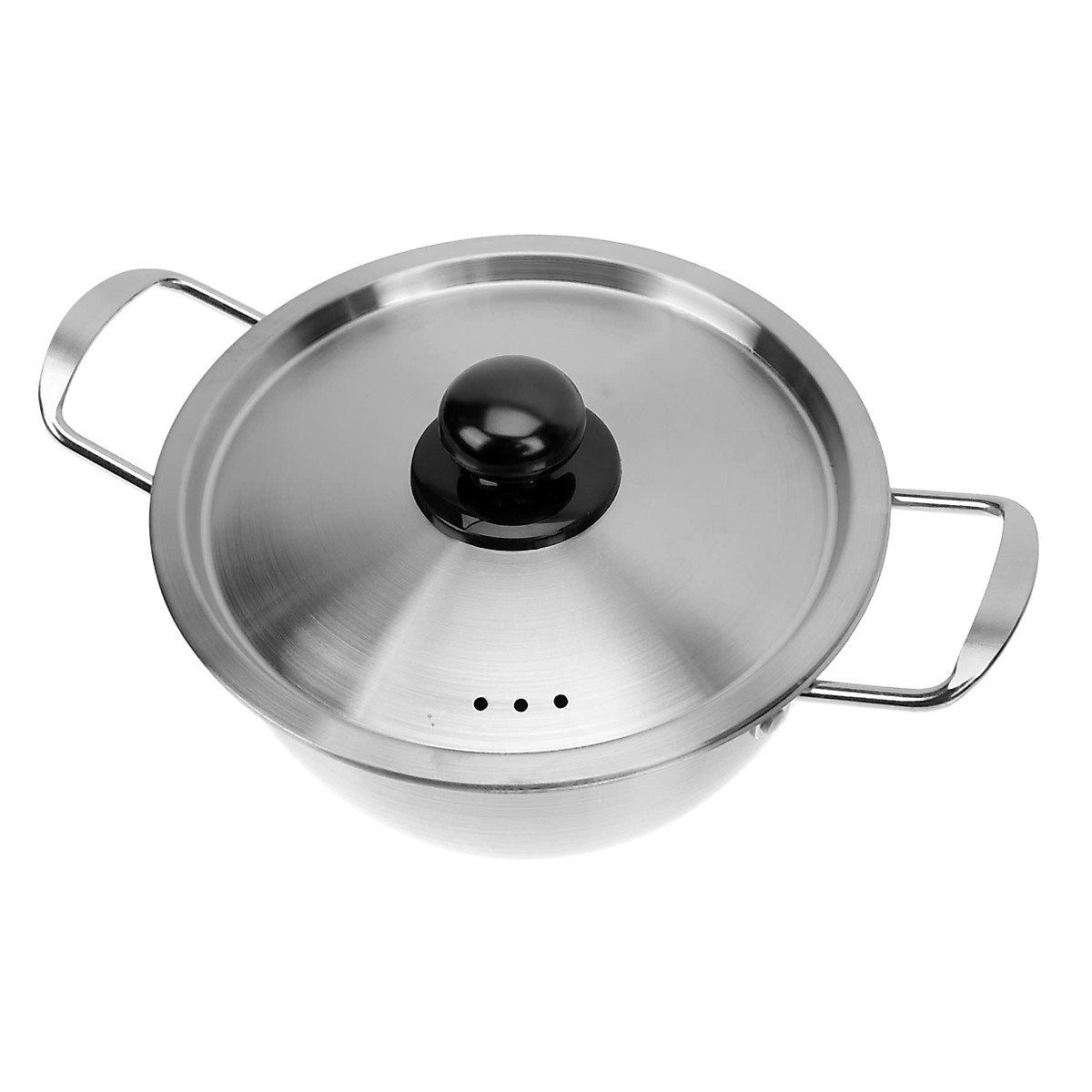 Ciieeo 1 Set Stainless Steel Instant Noodle Pot Pans with Lids Seafood Pot Korean Pots for Cooking Korean Ramen Noodle Pot Soup Pan Korean Noodle Pot Induction Pans Pots and Pans Binaural