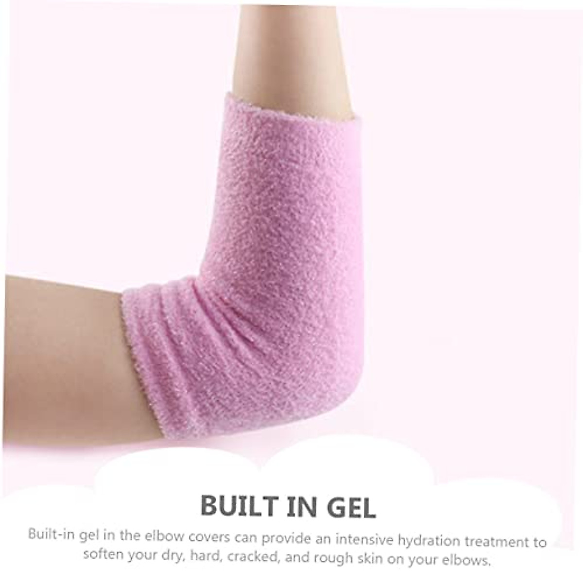 Healvian Hydrating Cracked Armguards 1 Pair Elbow Pad Dry Skin Covers Moisturizing Elbow Sleeve Anti-Crack Wrist Covers Moisturizing Elbow Cover Cracked Elbow Covers Gel Set Gel