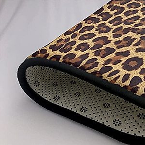 Leopard Animal Print Carpet 63x48in,Modern Area Rugs Non-Slip for Living Room Bedroom
