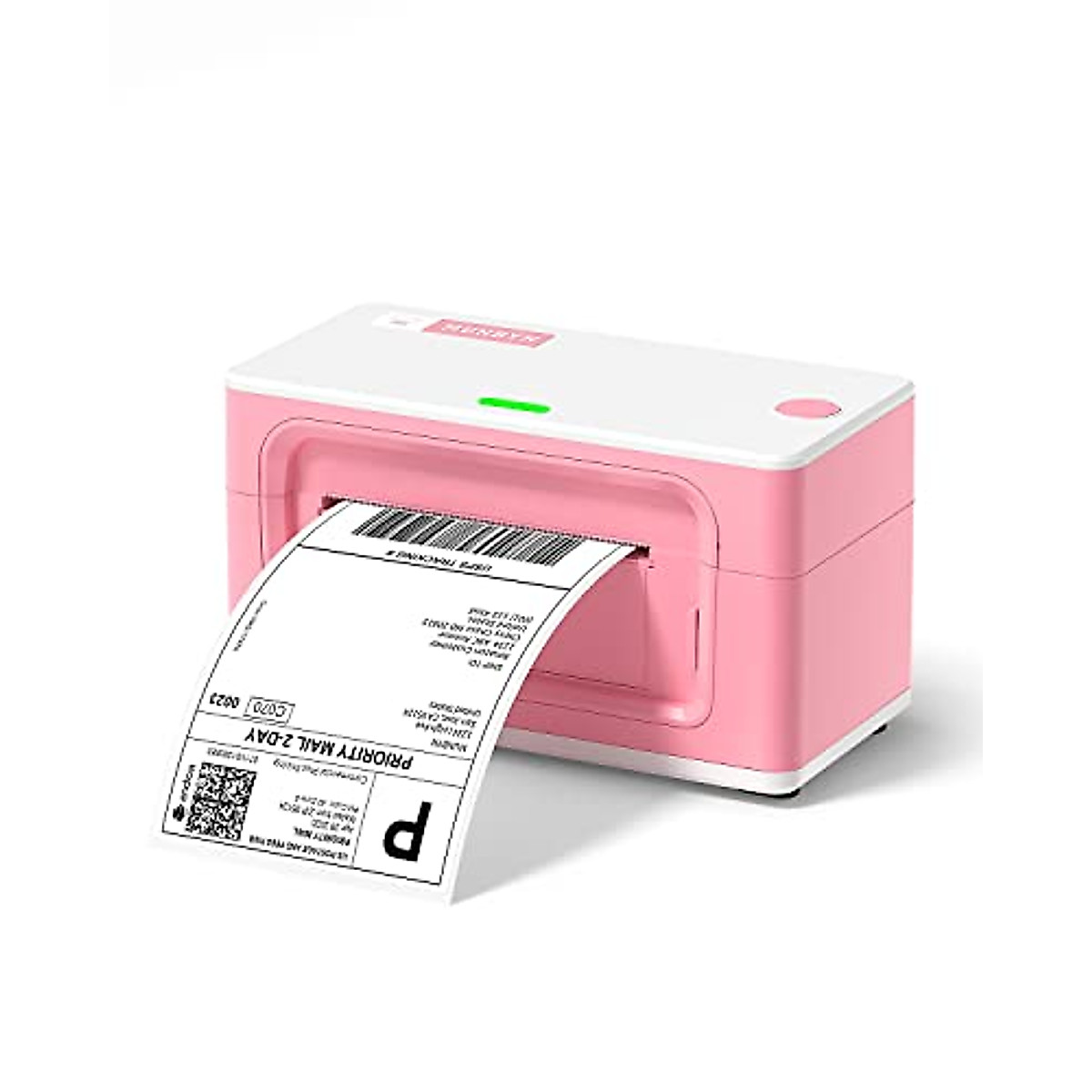 MUNBYN Pink Label Printer, Shipping Label Printer for Shipping Packages & Small Business, 2.25 Inch x 1.25 Inch Direct Thermal Labels