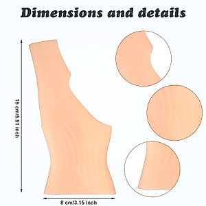 4 Pcs Thumb Braces Thumb Spica Splint Gel Wrist Thumb Support Braces Compression Arthritis Gloves Left and Right Hand Stabilizer for Women Men Tenosynovitis Spasms Arthritis Sprained Joint (Beige)