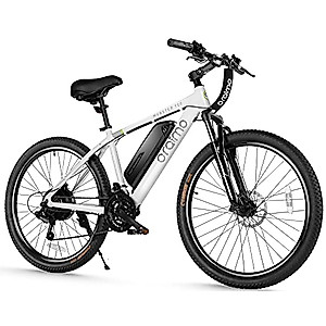 Oraimo Electric Bike for Adults, UL-Listed 36V 13Ah Li-ion Battery, 350W Bafang Motor, 4A Fast Charger, 50 Miles Mountain Ebike Shimano 21 Speed, 26" Electric Bicycle Air Saddle