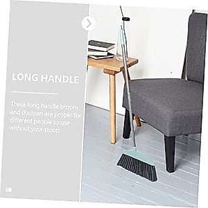 ORFOFE 1 Set Garbage Shovel Indoor Broom Dustpan Home Cleaning Broom Stand up Dustpans Office Broom Dustpan Angle Brooms Lobby Dustpan Scoop Shovel Standing Dustpan Stainless Steel