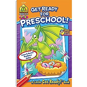 School Zone - Get Ready for Preschool Workbook - Ages 3 to 6, Letters, Numbers, Colors, Counting, Rhyming, Patterns, Matching, and More (School Zone Little Get Ready!™ Book Series)