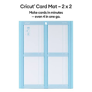 Cricut Card Mat 2x2, Reusable, Non-Slip Craft Mat, Create Four Cards Simultaneously, Perfect for Bulk Card Making, Compatible with Cricut Maker & Cricut Explore Crafting Machines