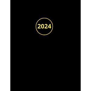 daily diary 2024 One Page Per Day: Large and simple Daily Diary 2024 One Page Per Day, Fully Lined and Dated Journal, 2024 Large Daily Planner