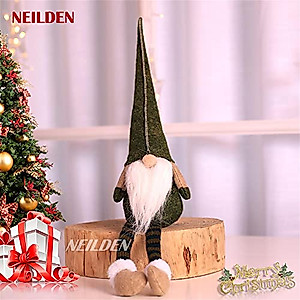 NEILDEN 3pcs Swedish gnome, Chirstmas Plush Toy, Scandinavian Style Decor, Dangle Leg Shelf sitters