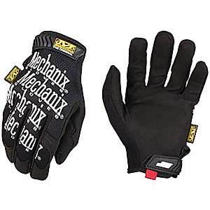 Mechanix Wear: The Original Work Glove with Secure Fit, Synthetic Leather Performance Gloves for Multi-Purpose Use, Durable, Touchscreen Capable Safety Gloves for Men (Black, Small)