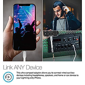 Naztech [MFi Certified] Lightning to 3.5mm Audio Adapter, for Plug & Play Convenience, Connect Your Headphone, Speakers, Car Stereo's to Your iPhone [White] 14647