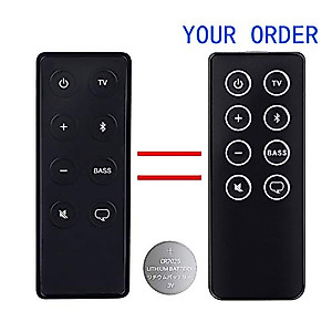 CHUNGHOP Bluetooth Remote Control Compatible with Bose Solo 5 10 15 Series ii TV Sound System 732522-1110 418775 TV Soundbar System, for Bose Solo Series II TV Speaker Remote (with CR2025 Battery)