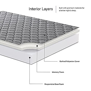 Modway Mila 6” Narrow Twin Mattress - Firm 6 Inch- 10-Year Warranty