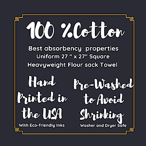 Le vélo Funny Kitchen Towel, Funny Dish Towel, Funny Hand Towel, Fun Kitchen Towels, Tea Towels Funny, with Sayings, Decorative, Cute, Sarcastic, Decor, Sassy, White, 27 inch x 27 inch