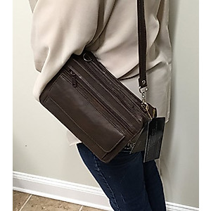 Bama Belts and Leathers Concealment Handbag CCW Tote Shoulder Bag | Gun Purse | Black