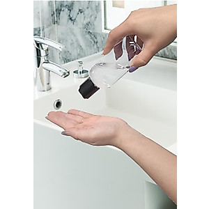 ljdeals 4 oz Clear Plastic Empty Bottles with Black Disc Top Caps, Refillable Cosmetic Containers for Shampoo, Lotions, Cream and more Pack of 6, BPA Free, Made in USA